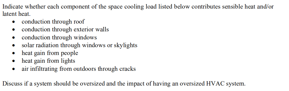 Solved . Indicate whether each component of the space | Chegg.com