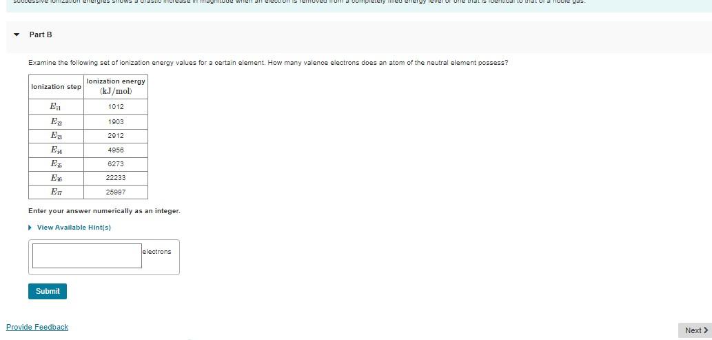 Solved Based on position in the periodic table and electron | Chegg.com