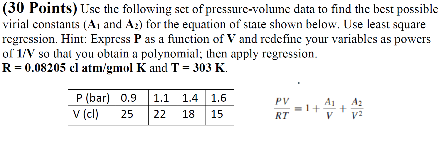 Solved (30 ﻿Points) ﻿Use the following set of | Chegg.com