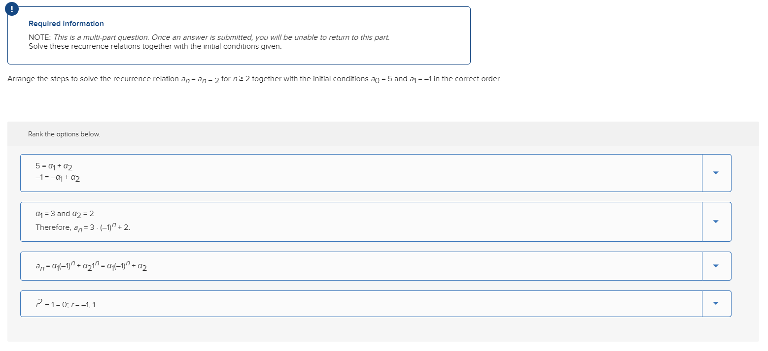 Solved Required information NOTE: This is a multi-part | Chegg.com