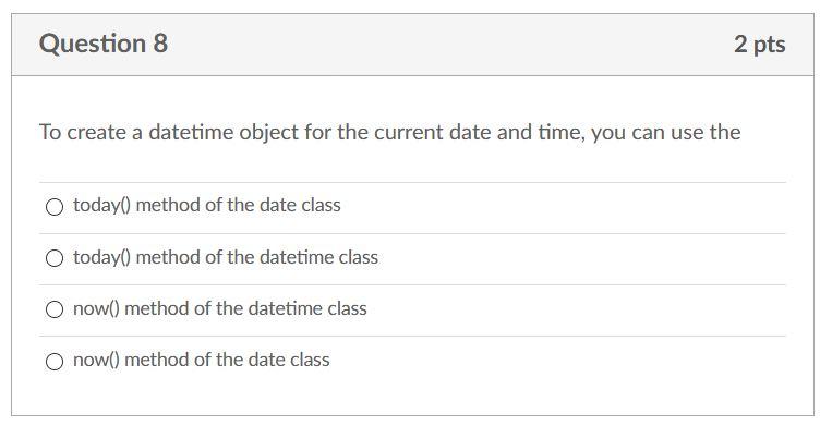 Solved Question 6 2 pts A RESTful service, such as the open | Chegg.com