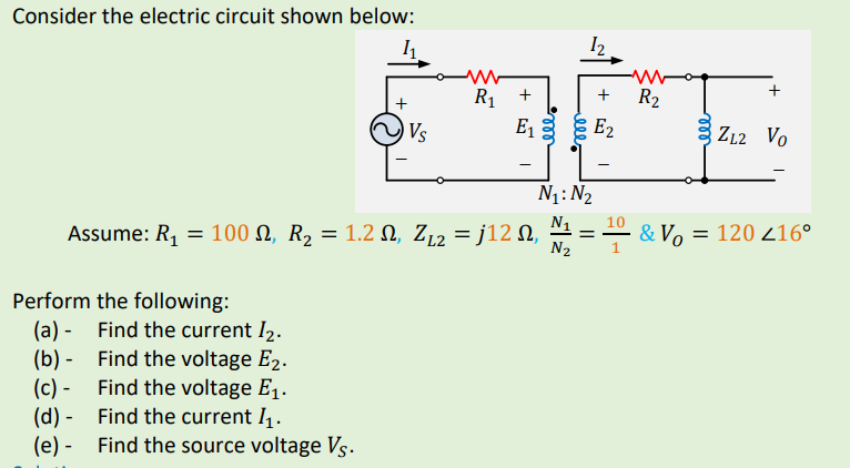 Solved Consider the electric circuit shown below: 11 12 + R1 | Chegg.com