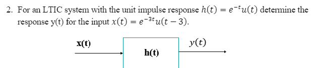 Solved 2 For An Ltic System With The Unit Impulse Response
