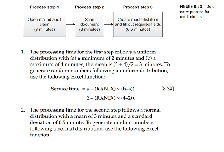 Q 14. Use ExtendSim to simulate the data entry | Chegg.com