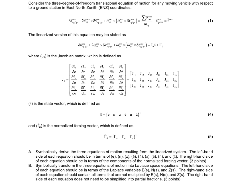 Solved Consider the three-degree-of-freedom translational | Chegg.com