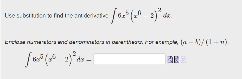 Solved Use substitution to find the antiderivative | Chegg.com