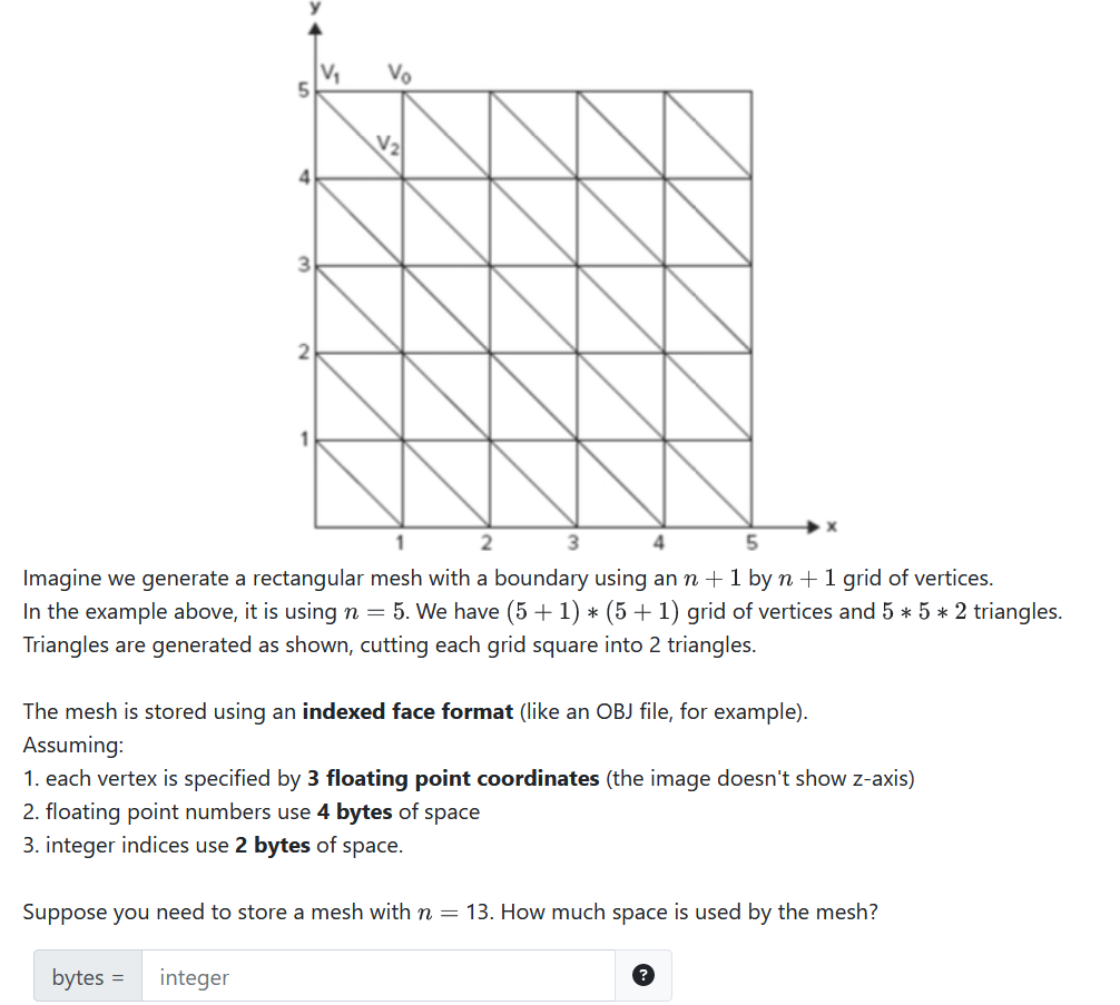 Solved Imagine we generate a rectangular mesh with a | Chegg.com