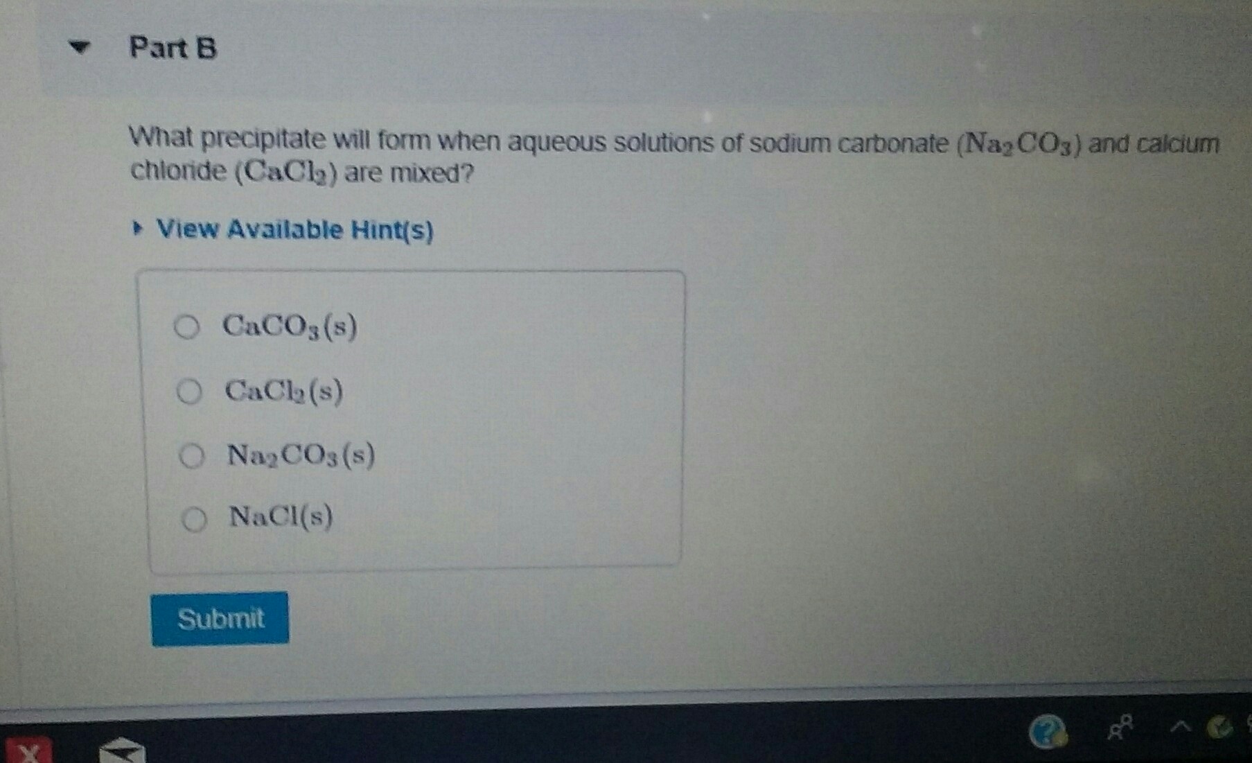 Solved Part B What precipitate will form when aqueous | Chegg.com