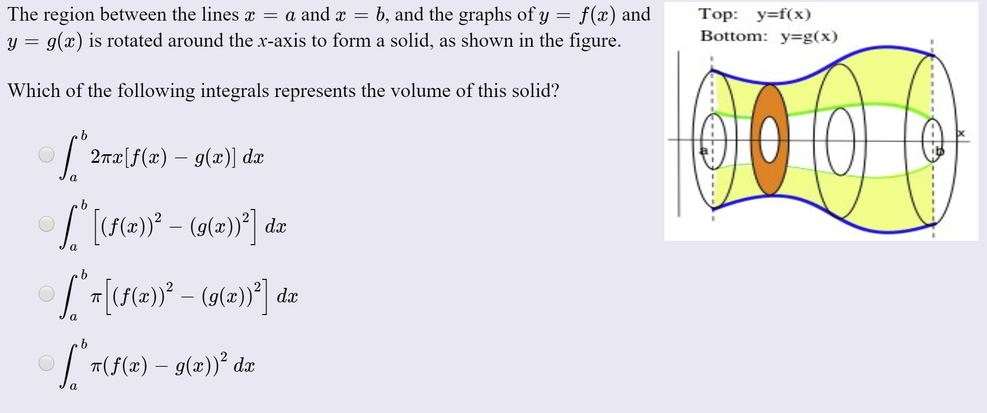 Solved Find the volume of the solid obtained by rotating the | Chegg.com
