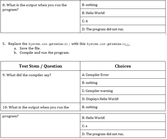 Solved Week 002 Java Language Fundamentals Laboratory | Chegg.com
