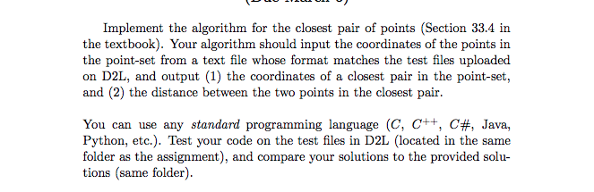 Solved In python 3 test with the points.txt 1574 9098 7156 | Chegg.com