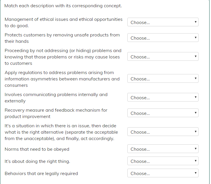 Solved Match each description with its corresponding | Chegg.com
