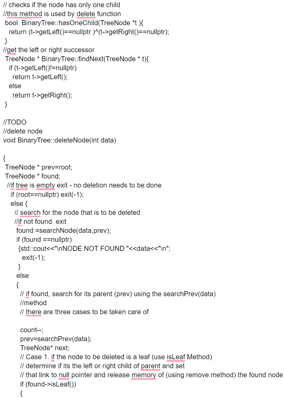 Solved Your task in this assignment is to implement one | Chegg.com