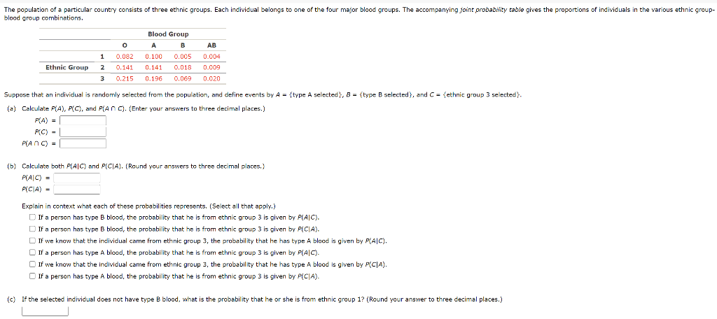 Solved blood group combinations. Suppose that an individual | Chegg.com