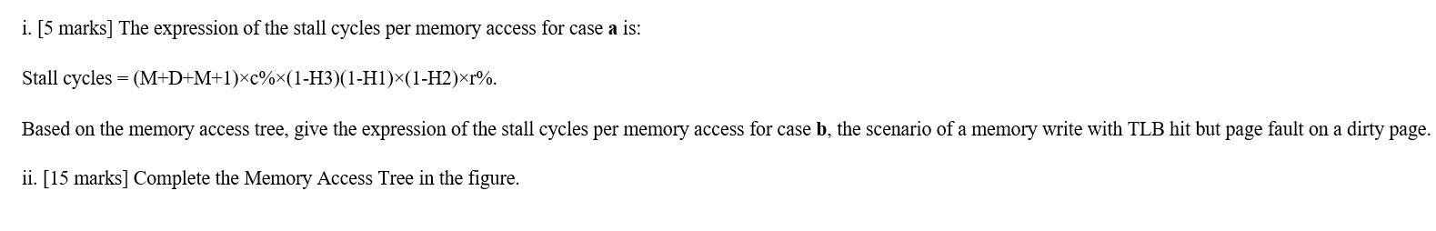 Consider a memory subsystem of hierarchical | Chegg.com