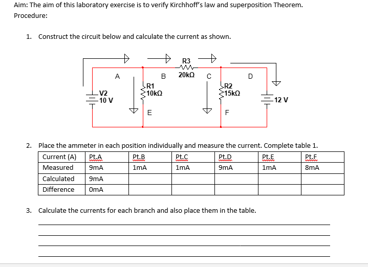 Solved Aim: The aim of this laboratory exercise is to verify | Chegg.com