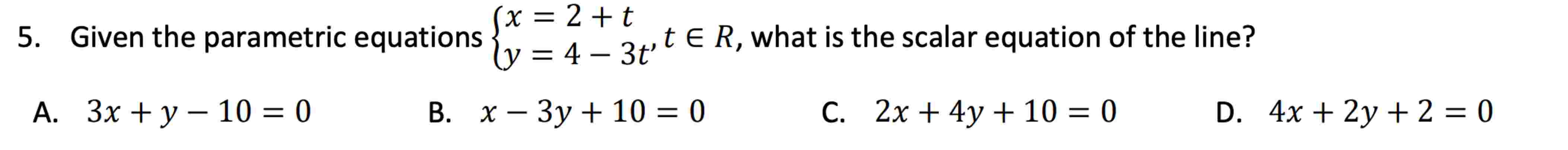 Solved code class="asciimath">Given the parametric equations | Chegg.com