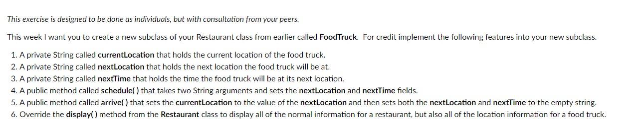 Solved This exercise is designed to be done as individuals, | Chegg.com