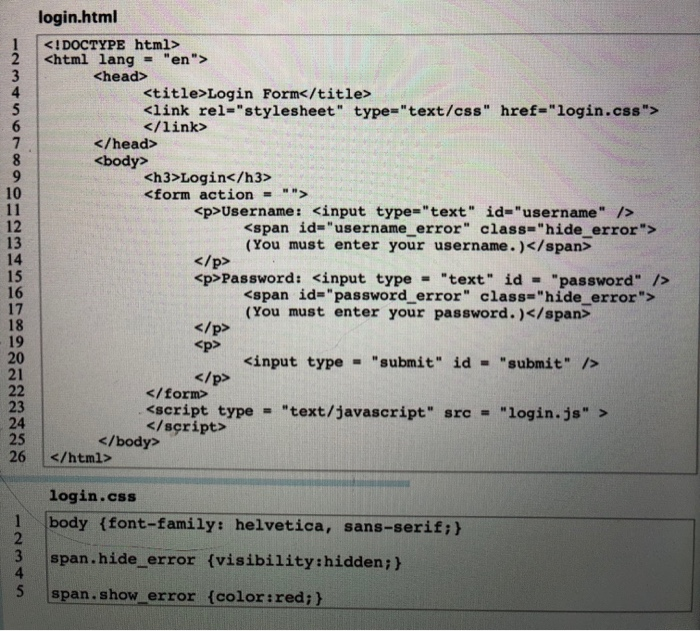 Solved Below are the contents of three files that create a | Chegg.com