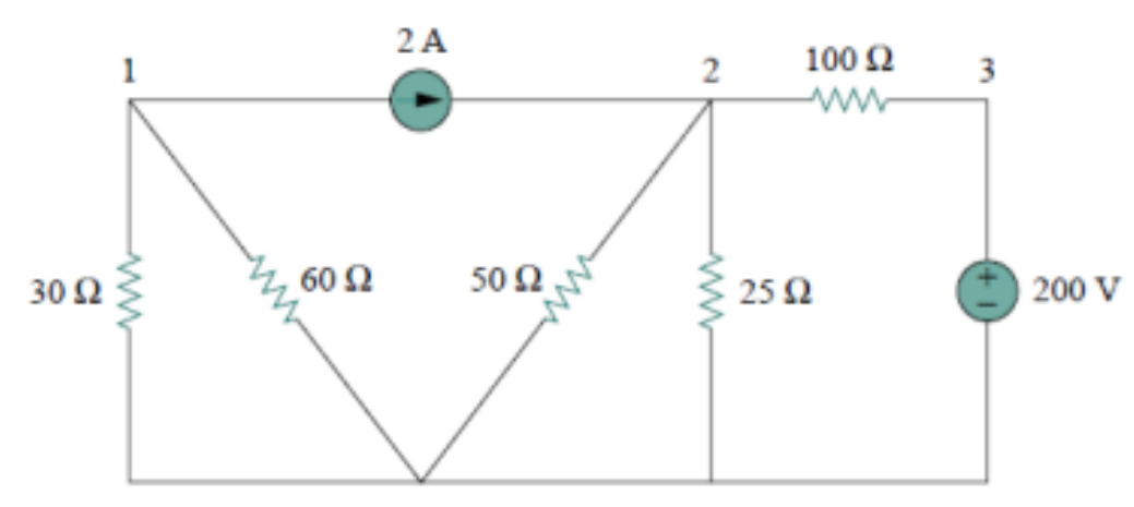 Solved 13) Calculate the fundamental node voltages | Chegg.com