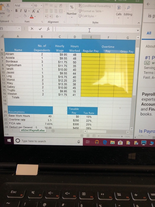 Solved What formulas would I use to calculate the regular | Chegg.com