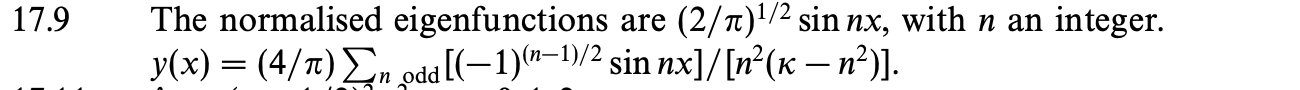 Solved 17.9 Find an eigenfunction expansion for the | Chegg.com