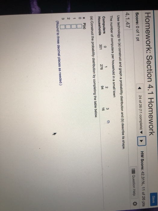 Solved Homework Section 4 1 Homework Score 0 Of 1 Pt