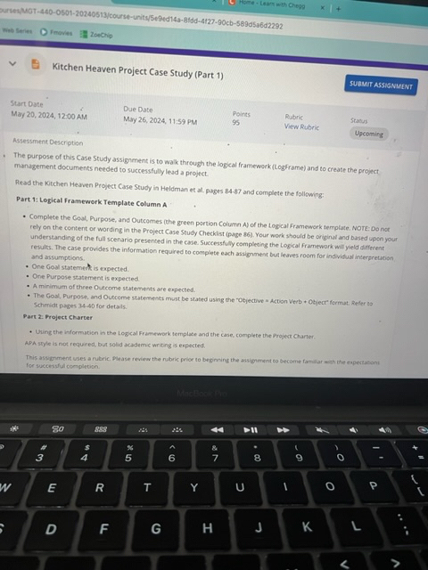 Solved Assessment DescriptionThe purpose of this Case Study | Chegg.com