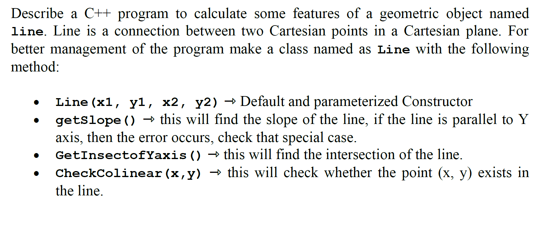 Solved Describe a C++ program to calculate some features of | Chegg.com