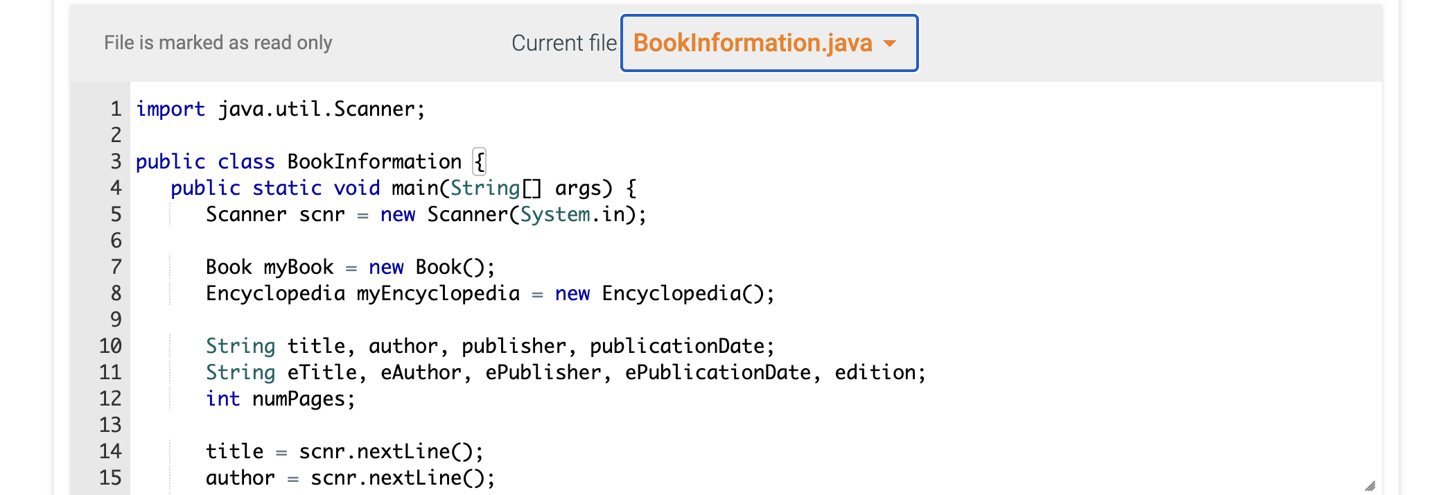 Solved Given main( and a base Book class, define a derived | Chegg.com