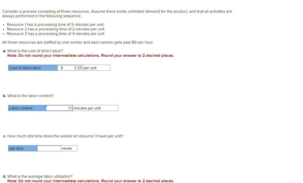 Solved Consider a process consisting of three resources. | Chegg.com