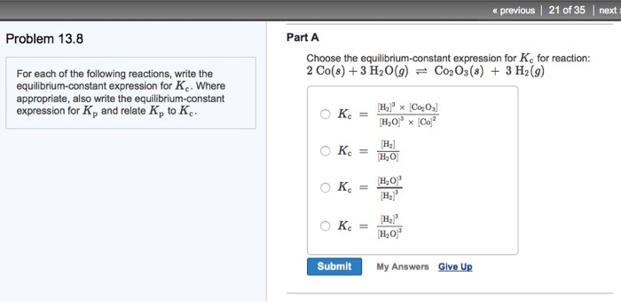 Solved « previous | 21 of 35 next Problem 13.8 Part A Choose | Chegg.com