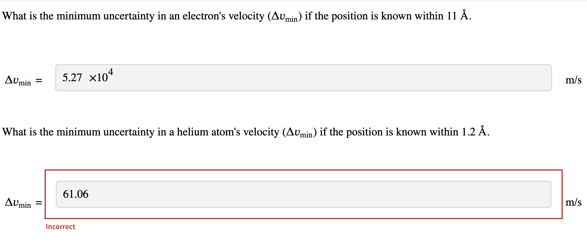 What is the minimum uncertainty in an electron's | Chegg.com