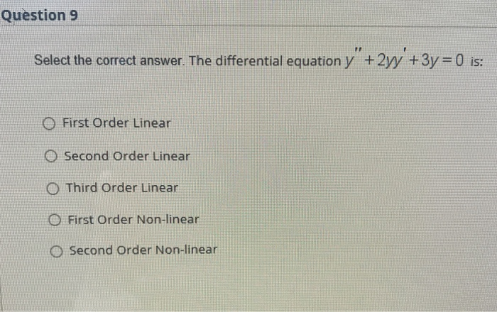 Solved Question 9 Select the correct answer. The | Chegg.com