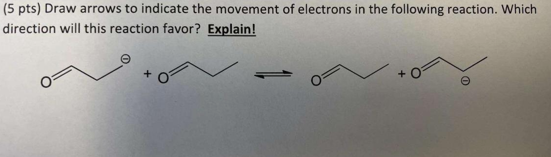 Solved (5 pts) Draw arrows to indicate the movement of | Chegg.com