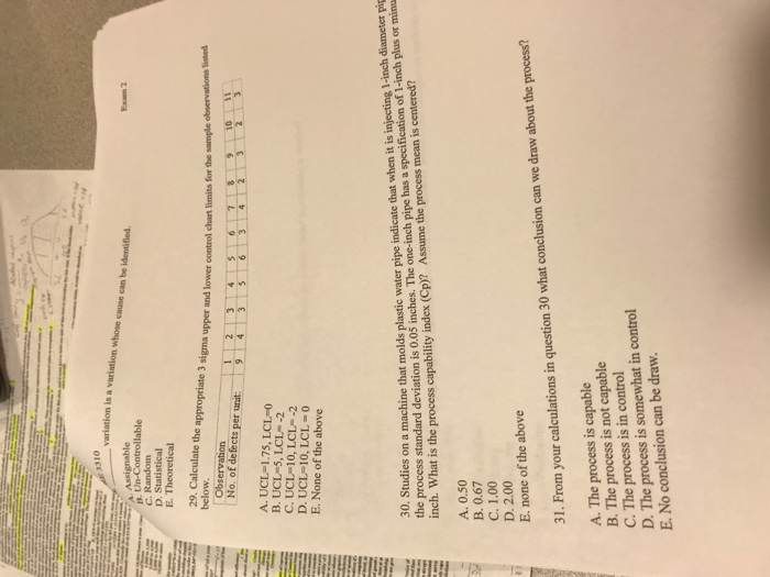 Solved 25. A control chart used to monitor the process mean | Chegg.com