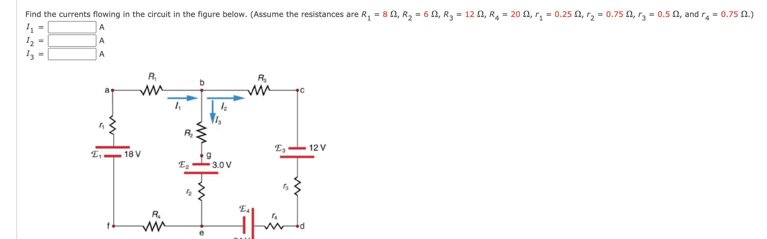 Solved Three resistors R1 = 82.8 12, R2 = 19.92, R2 = | Chegg.com