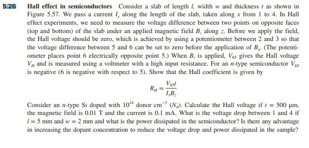 5.11 Compensation doping in Si a. A Si wafer has been | Chegg.com