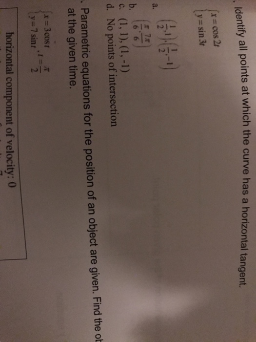 Solved Match the parametric equation with the corresponding | Chegg.com Solved Match the parametric equation with the corresponding | Chegg.com