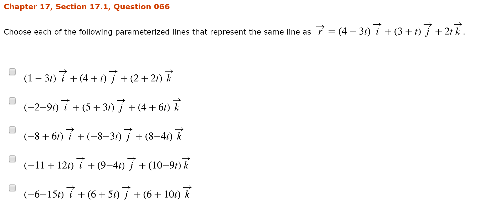 Solved Chapter 17, Section 17.1, Question 066 Choose each of | Chegg.com