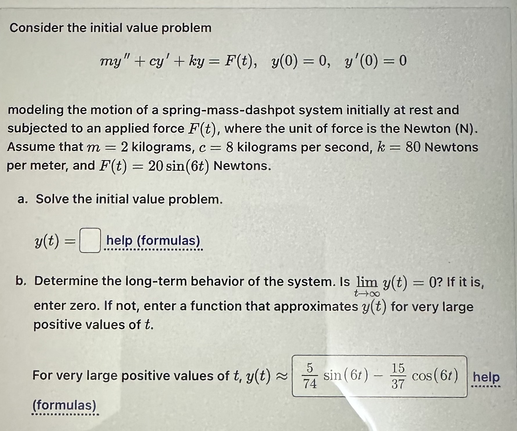Solved Consider the initial value | Chegg.com