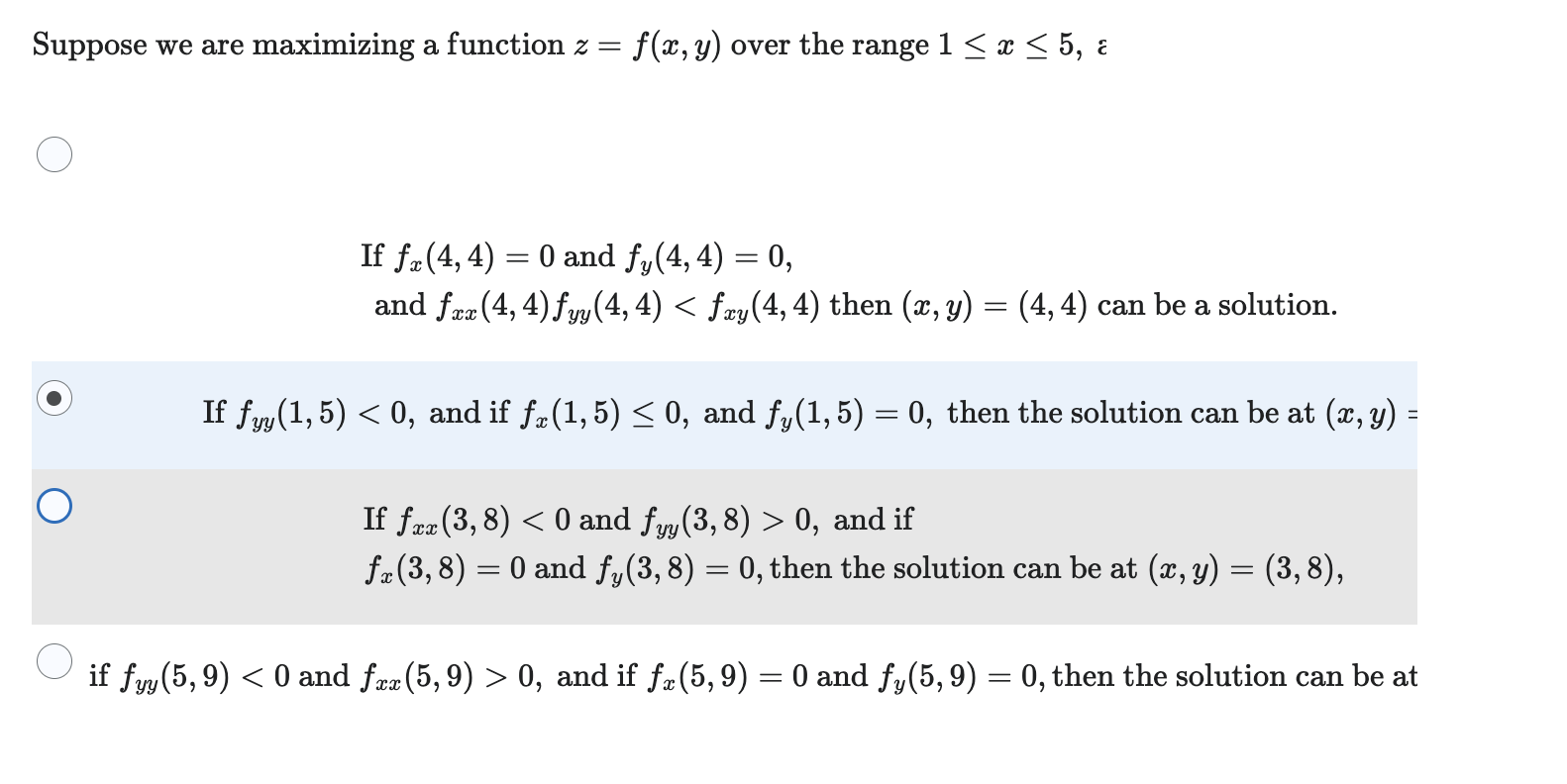 Solved Suppose we are maximizing a function z=f(x,y) over | Chegg.com