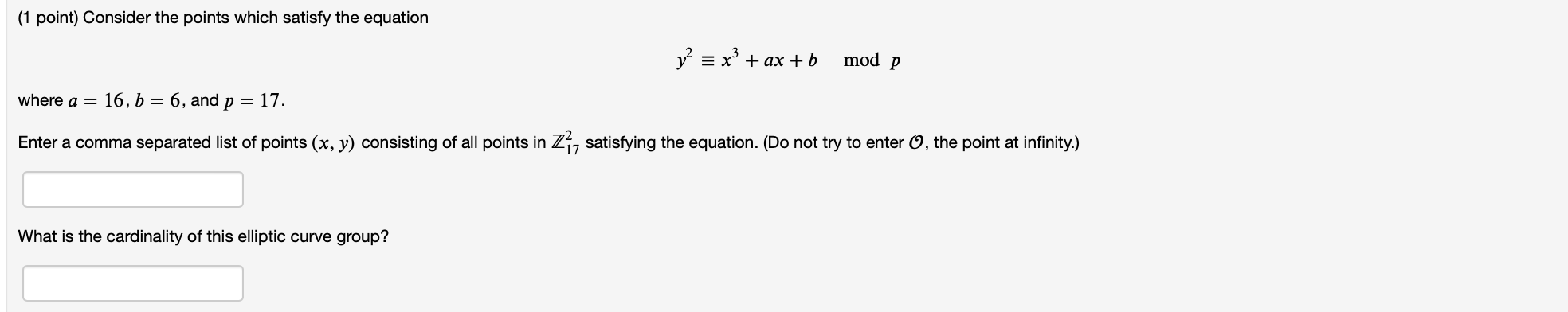 Solved I will rate -Cryptography: Consider the points which | Chegg.com