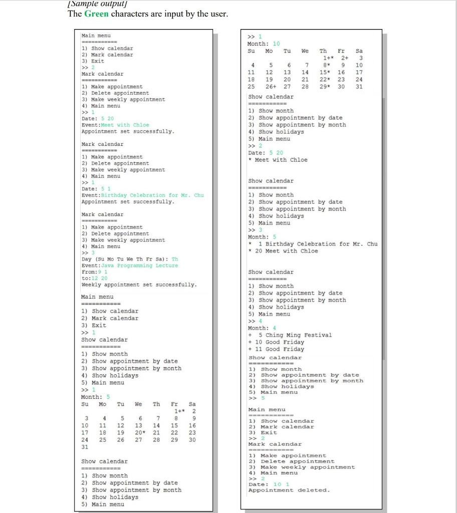 Solved Calendar Calendar is a tool that helps keeping track | Chegg.com