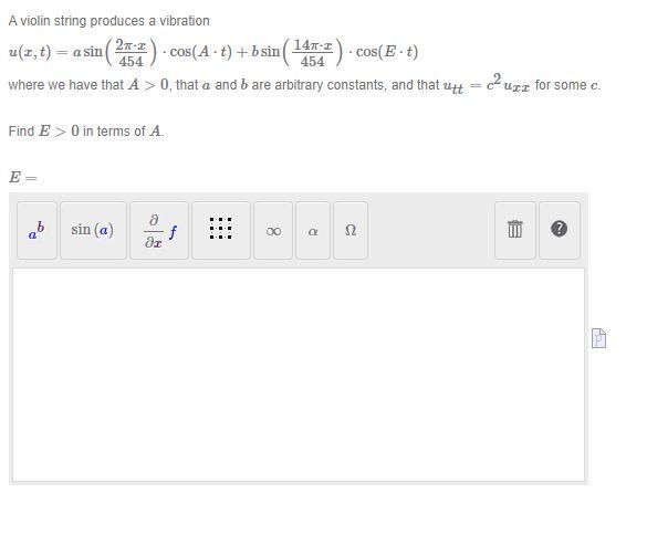 Solved A violin string produces a vibration | Chegg.com