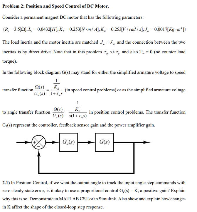 Solved Consider a permanent magnet DC motor that has the | Chegg.com