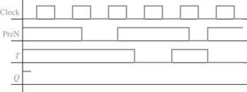 Solved complete the timing diagram for a rising-edge | Chegg.com