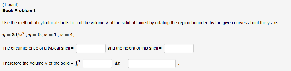 Solved (1 point) Book Problem 3 Use the method of | Chegg.com