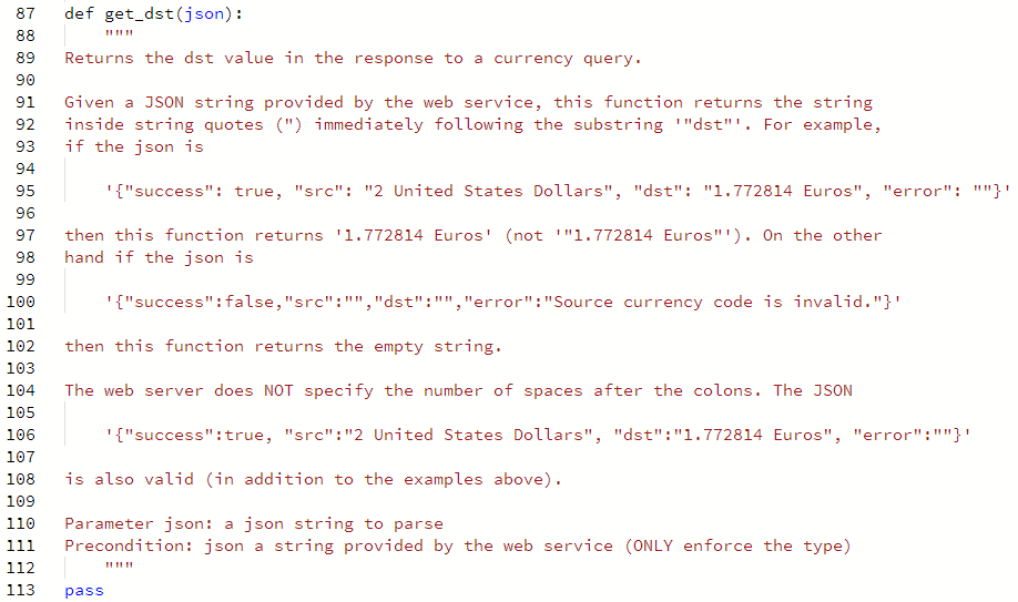 Solved \r\n\r\ndef get_dst(json): \"II\" Returns the dst | Chegg.com