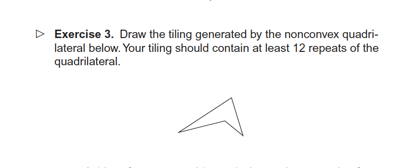 Solved Exercise 3 Draw The Tiling Generated By The